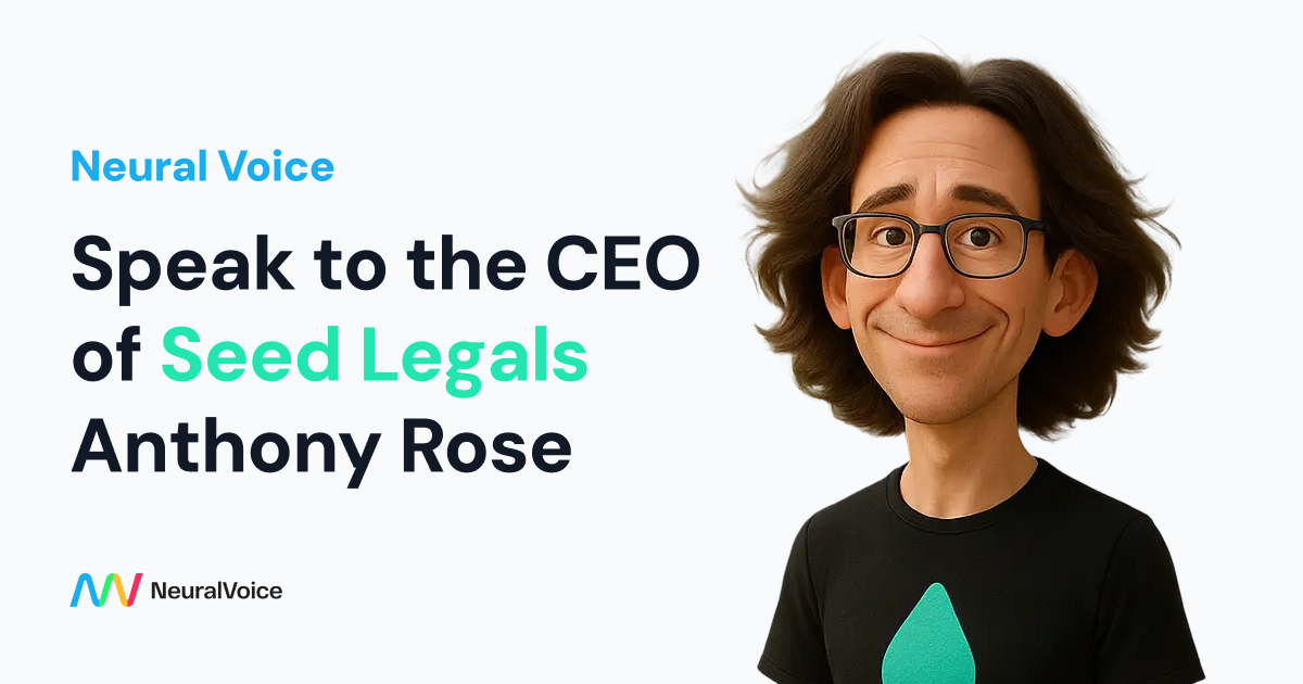 Anthony Rose AI Clone | SeedLegals Co-founder & CEO | BBC iPlayer CTO ...